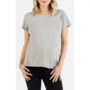 ANGEL MATERNITY Monique Nursing Top - Grey