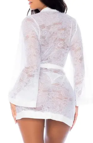 MAPALE Plunge Lace Robe
