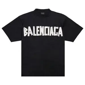 Balenciaga Medium Fit T-shirt 'faded /silver - Black