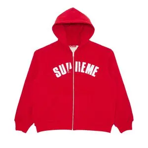Supreme Arc Thermal Zip-up Hoodie - Red