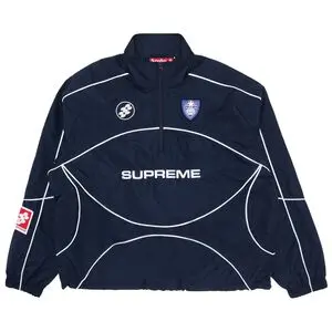 Supreme Reflective Piping Pullover 'navy