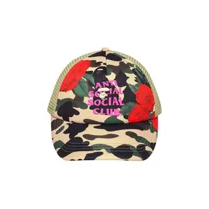 A BATHING APE X Anti Social Social Club Mesh Cap - Yellow