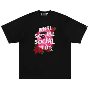 A BATHING APE X Anti Social Social Club Tee #1 - Black
