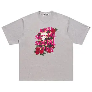 A BATHING APE X Anti Social Social Club Tee #1 - Grey