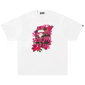 A BATHING APE X Anti Social Social Club Tee #1 - White