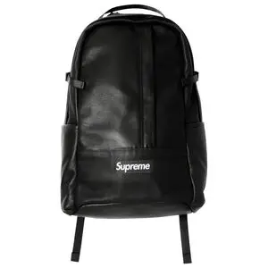 Supreme Supreme Leather Backpack Black