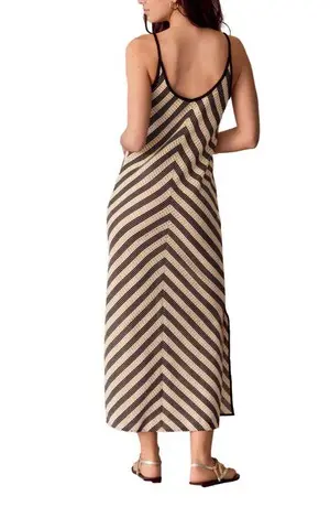 NEXT Chevron Stripe Midi Dress