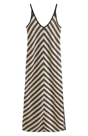 NEXT Chevron Stripe Midi Dress