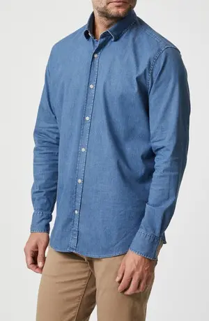 34 Heritage Denim Button-up Shirt - Light