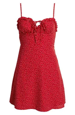 Princess Polly Love Birds Print Sleeveless Mini Dress