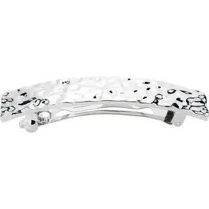 L. Erickson Alia Hammered Barrette - Silver