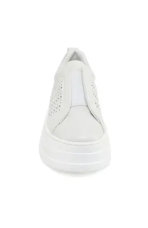 J/SLIDES NYC Bella Platform Sneakers - White