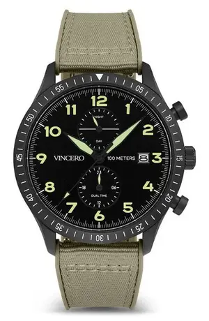 VINCERO Altitude Chronograph Strap Watch - Graphite