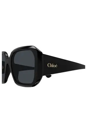 Chloé 54mm Square Sunglasses - Black