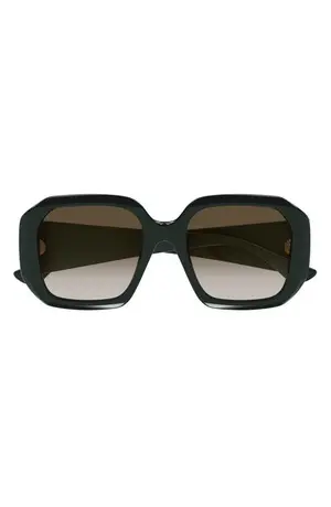 Chloé 54mm Square Sunglasses Green