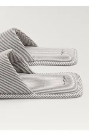 Mango Slide Slipper - Medium Grey