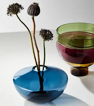 NASONMORETTI Jellyfish Set Of 4 Glass Centerpieces