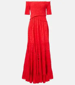 Poupette St Barth Soledad Floral Maxi Dress - Red