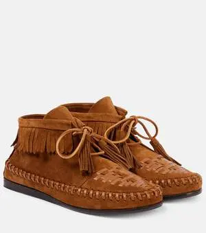 Isabel Marant Étoile Felsa Fringed Suede Ankle Boots