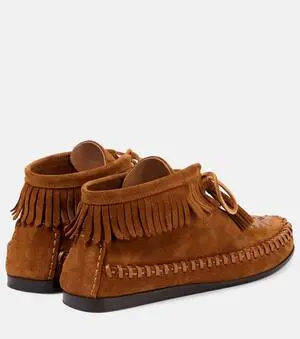 Isabel Marant Étoile Felsa Fringed Suede Ankle Boots