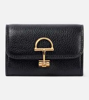 Gucci Horsebit Leather Card Case - Black