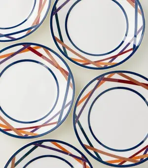 Missoni Nastri Set Of 6 Ceramic Soup Plates - Multicoloured
