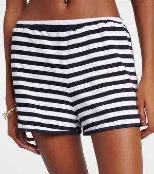 Jade Swim Striped Terry Shorts