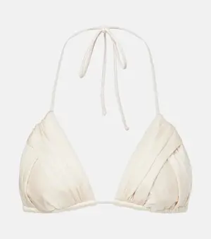 BANANHOT Jasmin Triangle Bikini Top - Beige