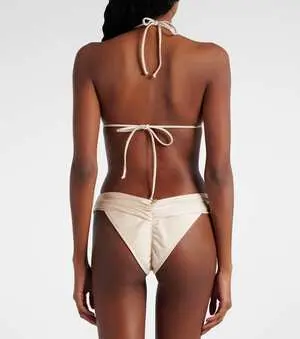 BANANHOT Jasmin Triangle Bikini Top - Beige