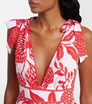 Poupette St Barth Cara Cotton Minidress - Red