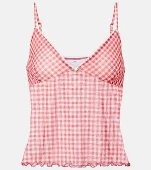 BANANHOT Solay Gingham Tank Top