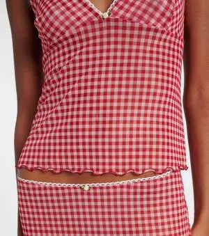 BANANHOT Solay Gingham Tank Top