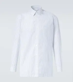 Charvet Striped Cotton Shirt - Blue