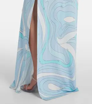Emilio Pucci Marmo Shirt Dress - Blue