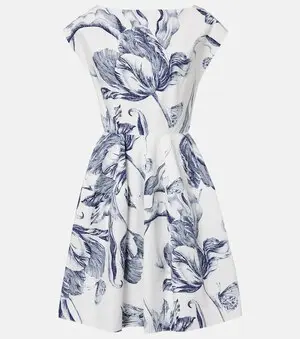 Erdem Floral Cotton Minidress
