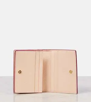 Gucci Gg Marmont Mini Leather Wallet - Red