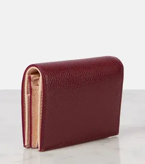Gucci Gg Marmont Mini Leather Wallet - Red