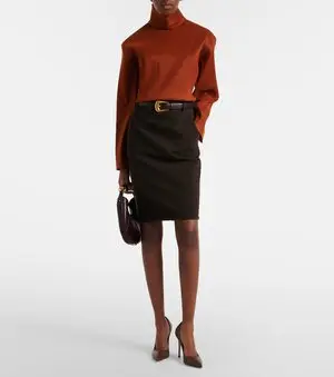 GIANVITO ROSSI 105 Leather Pumps - Brown