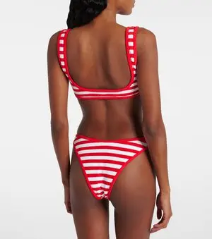 Jade Swim Vera Striped Terry Bikini Bottom