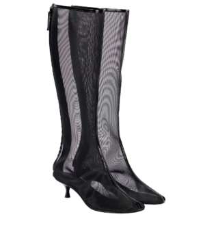 Christopher Esber Vapour Mesh Knee-high Boots - Black