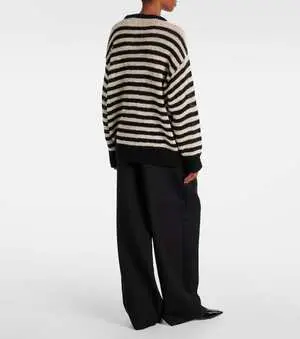 RÓHE Striped Linen-blend Sweater