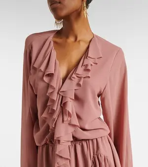BANANHOT Bellen Ruffled Mini Dress - Pink
