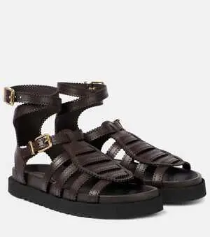 Women's Leather Gladiator Sandals