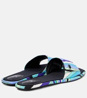 Emilio Pucci Iride Twill Thong Sandals - Multicoloured
