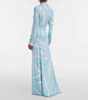 Emilio Pucci Marmo High-rise Maxi Skirt