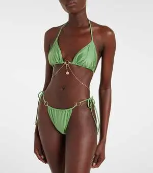 BANANHOT Chain Triangle Bikini Top