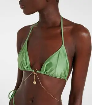 BANANHOT Chain Triangle Bikini Top
