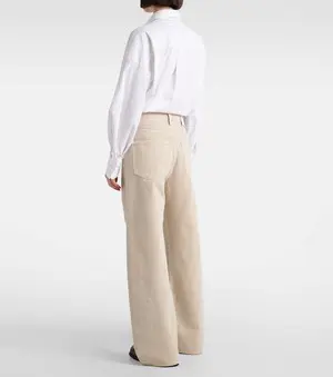 AGOLDE Low Curve Mid-rise Barrel-leg Jeans - Beige