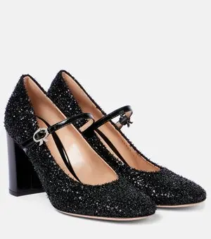 GIANVITO ROSSI Canvas Pumps - Black