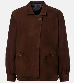 BLAZÉ MILANO Blazé Milano Cleo Suede Bomber Jacket